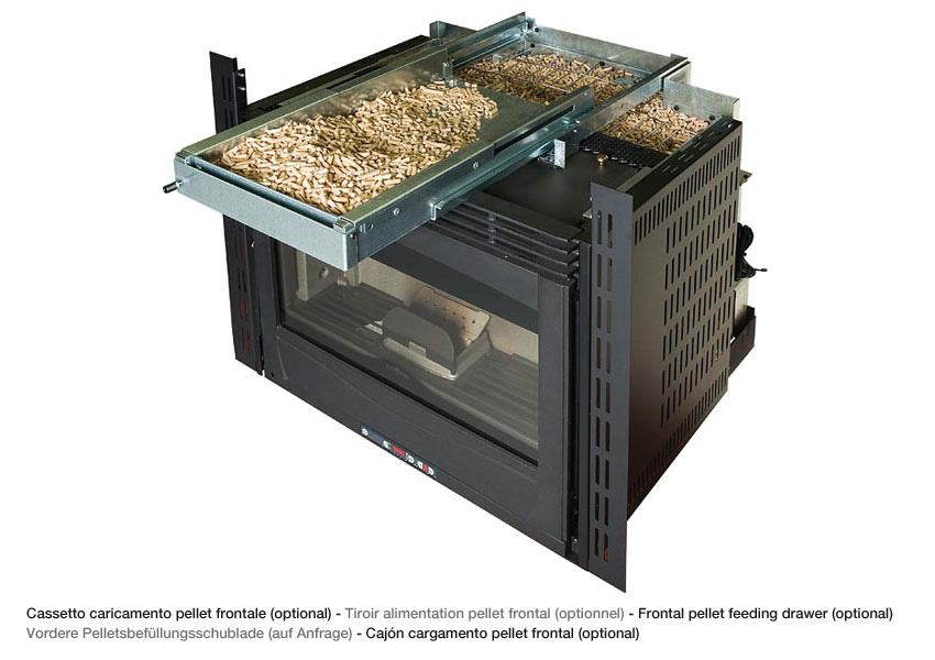 Inserto A Pellet Camino Caminetto Comfort Mini 68 Kw La Nordica Extraflame